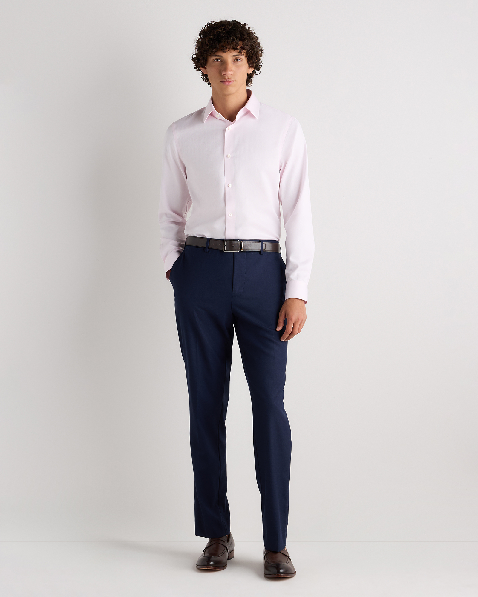 QUINCE men's supima cotton herringbone dress shirt